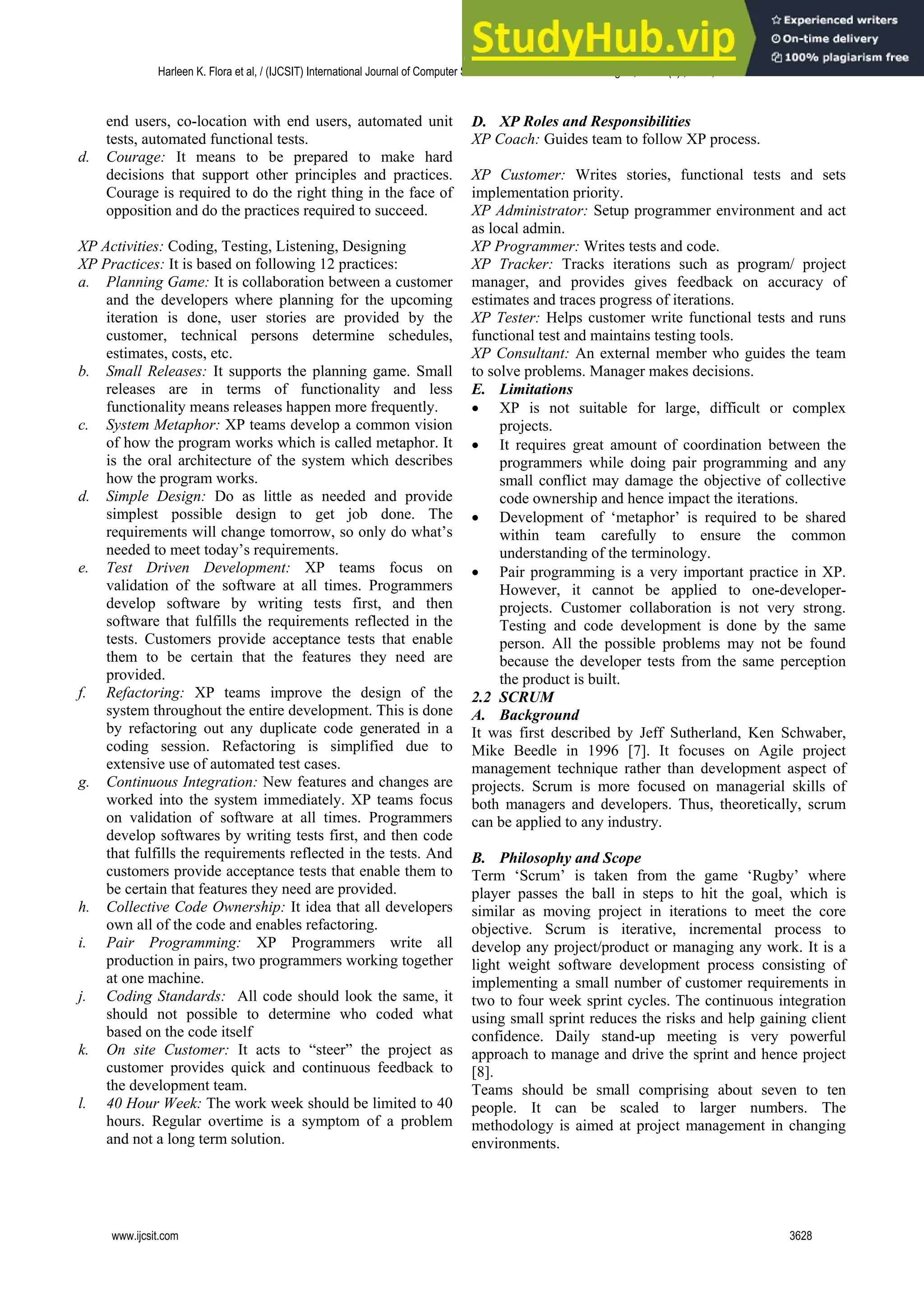 A Systematic Study On Agile Software Development Methodlogies And ...