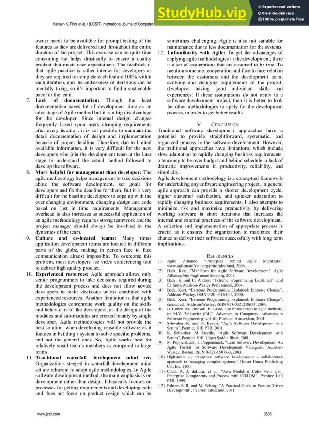 A Systematic Study On Agile Software Development Methodlogies And Practices | PDF | Computer ...