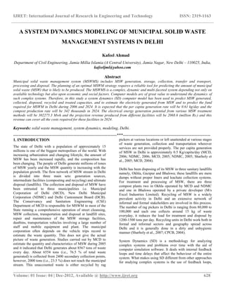 A system dynamics modeling of municipal solid waste management systems ...