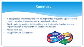 A systems approach to improving patient flow | PPTX