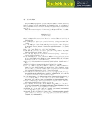 A Systems Approach To Qualitative Data Management And Analysis | PDF