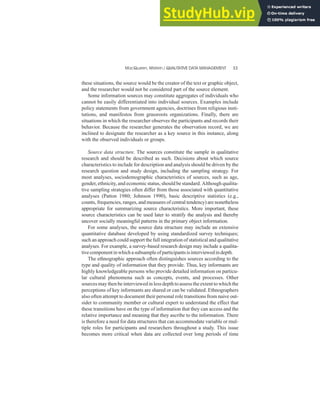 A Systems Approach To Qualitative Data Management And Analysis | PDF