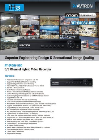 At 0408 v-h9d-hybrid-video-recorder | PDF