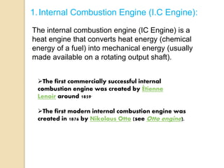 Internal combustion engine | PPTX
