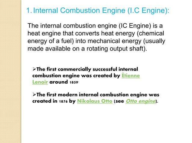 Internal combustion engine | PPTX