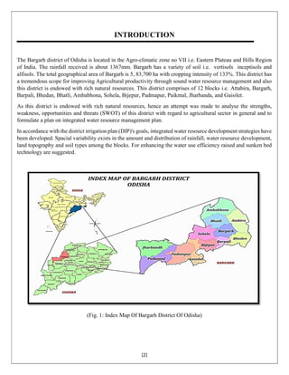 Soil and water conservation practices adopted in bargarh district of ...