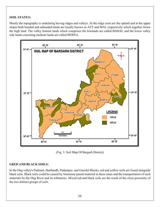 Soil and water conservation practices adopted in bargarh district of ...