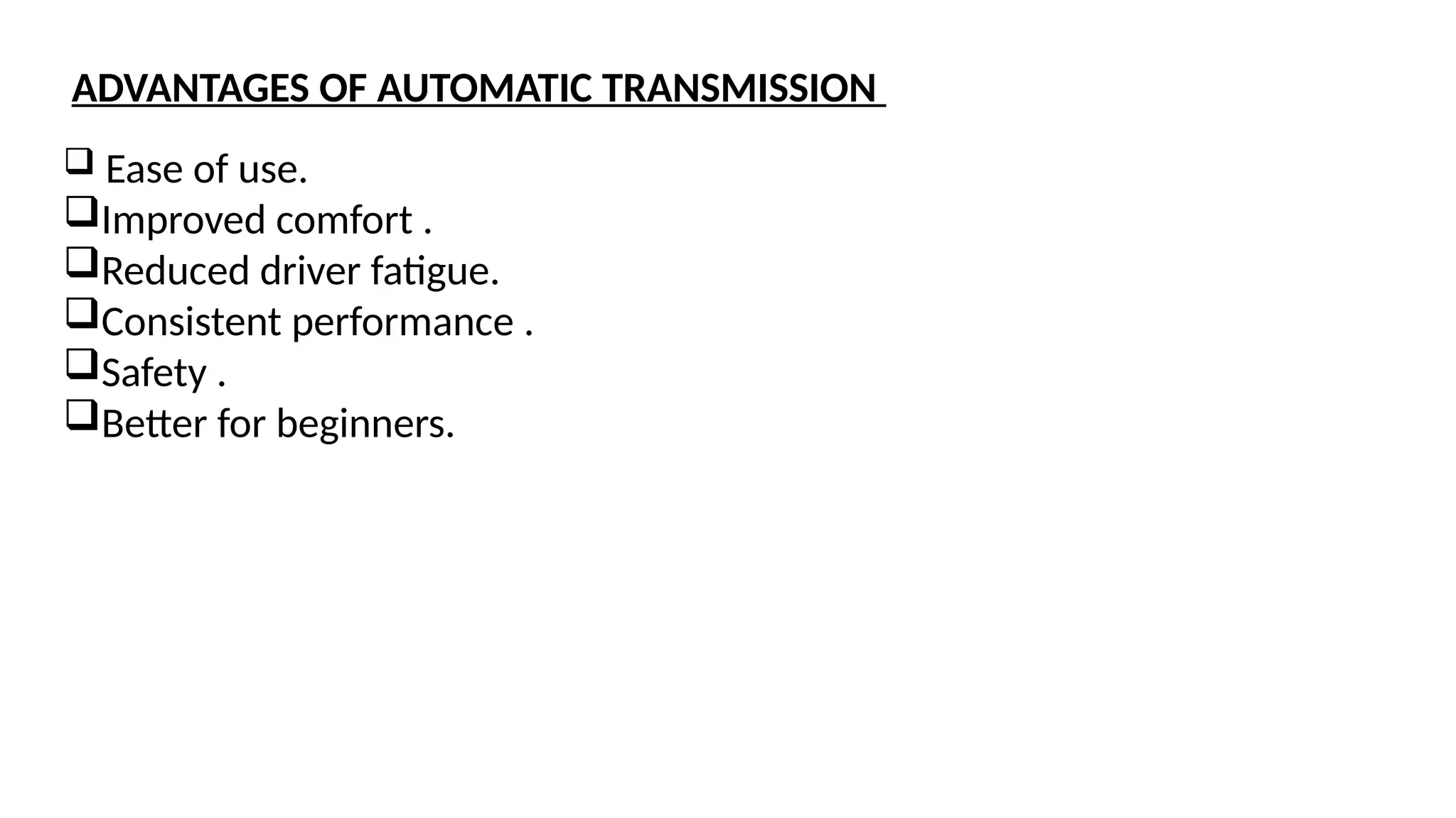 Automatic transmission system in automobile.pptx