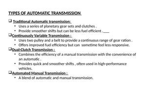 Automatic transmission system in automobile.pptx
