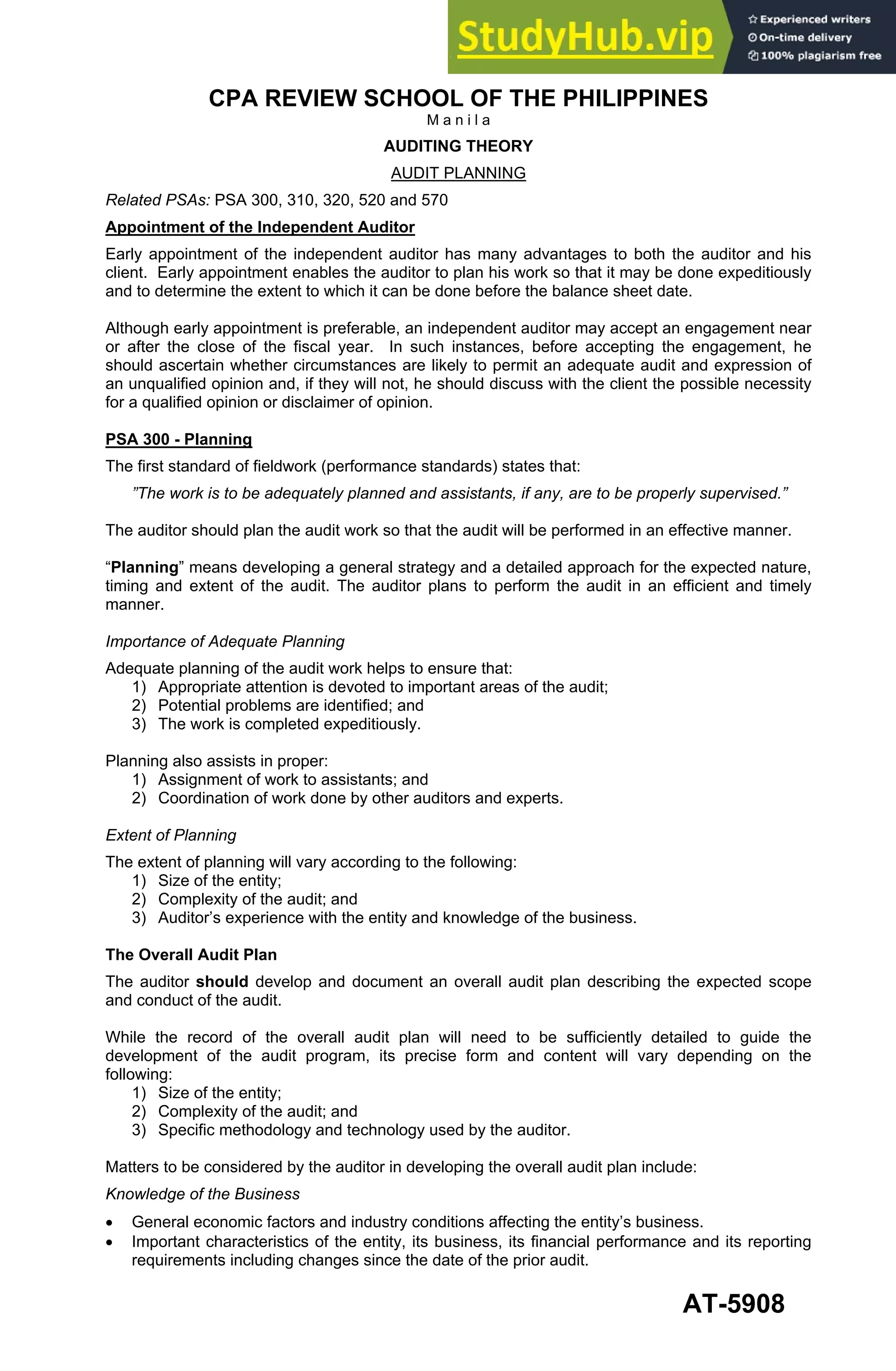 AT-5908 CPA REVIEW SCHOOL OF THE PHILIPPINES | PDF