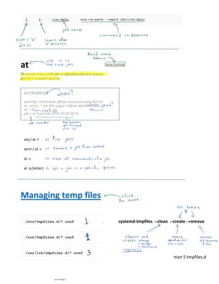 Linux cron - crontab - temp files | PDF