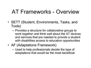 AAT Frameworks | PPT