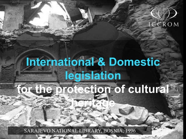 Disaster and Risk Management: ICCROM Experience and Roadmap for the ...