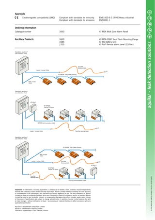 Aquilar MZA Multi Zone Alarm - Spec Sheet | PDF