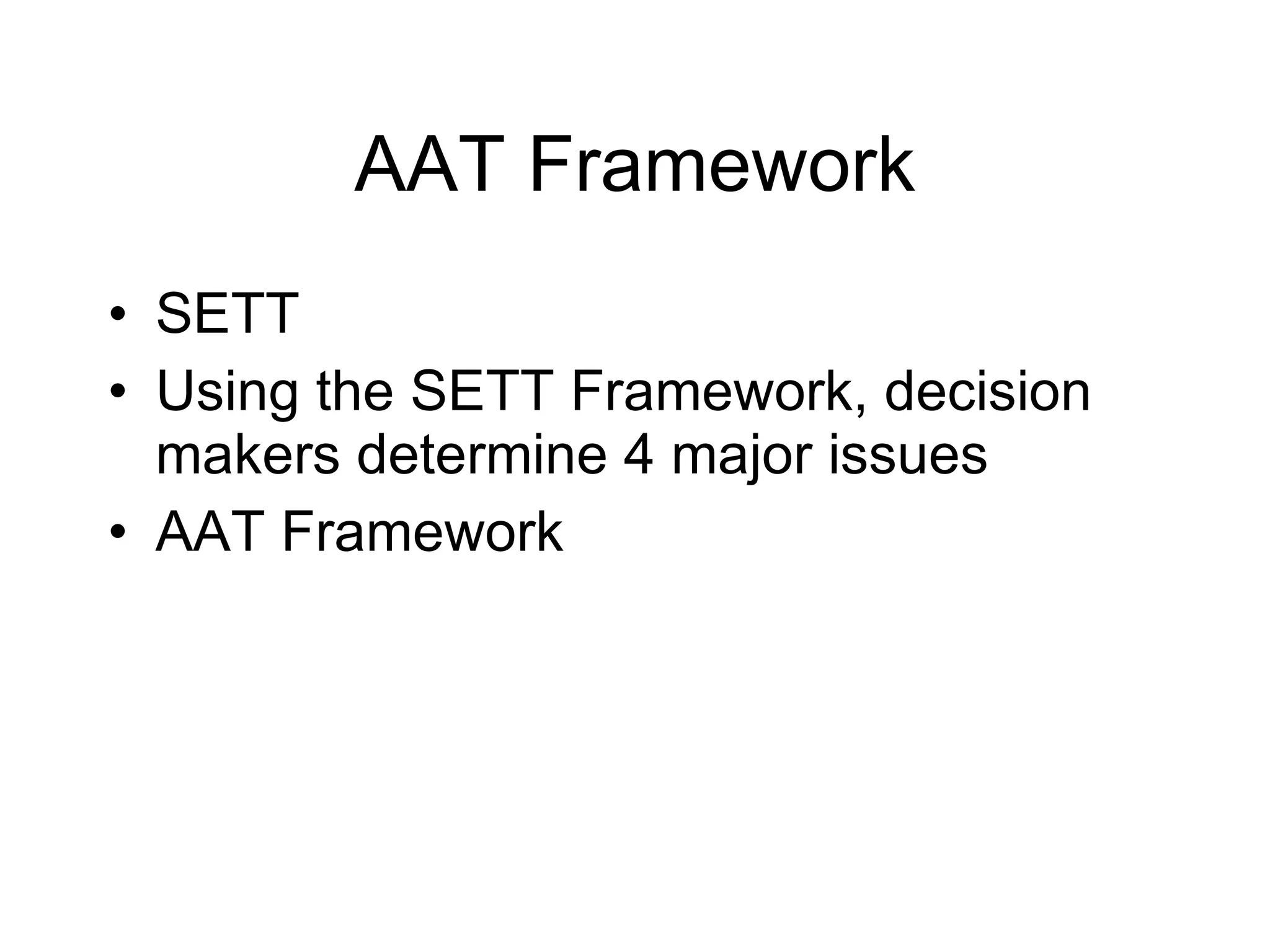 AAT Overview | PPT