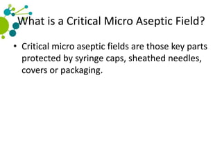 Aseptic Process Operation | PPTX