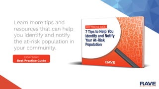 How to Identify the At-Risk Population in Your Community | PDF