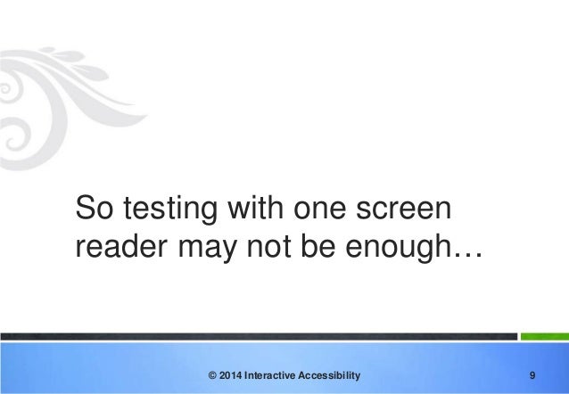Is Testing With A Screen Reader Enough?