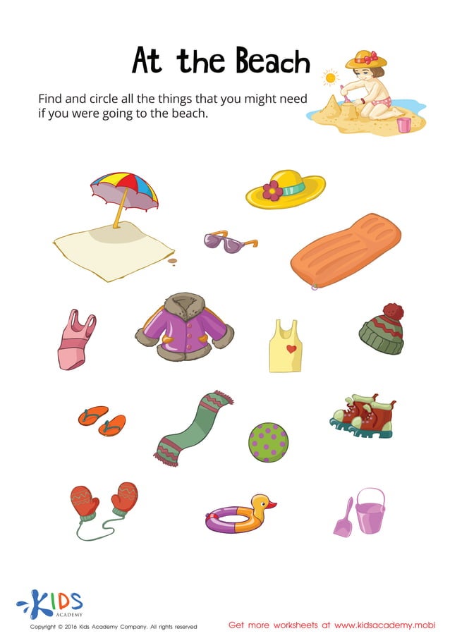 Sorting worksheets for preschool and kindergarten | PDF