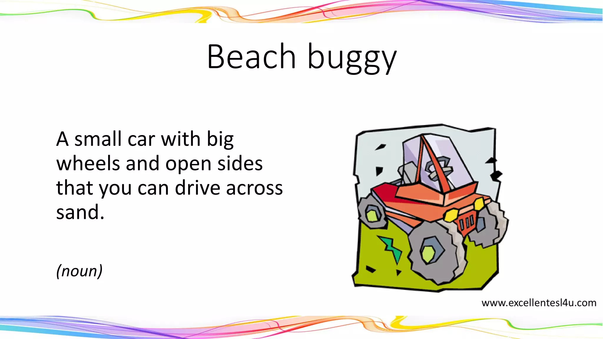 ESL at the beach flashcards | PDF