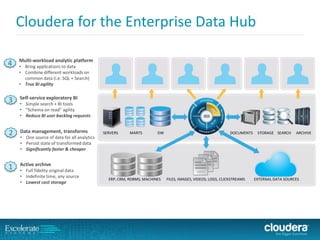 BigDataBx #1 - Atelier 1 Cloudera Datawarehouse Optimisation | PPT