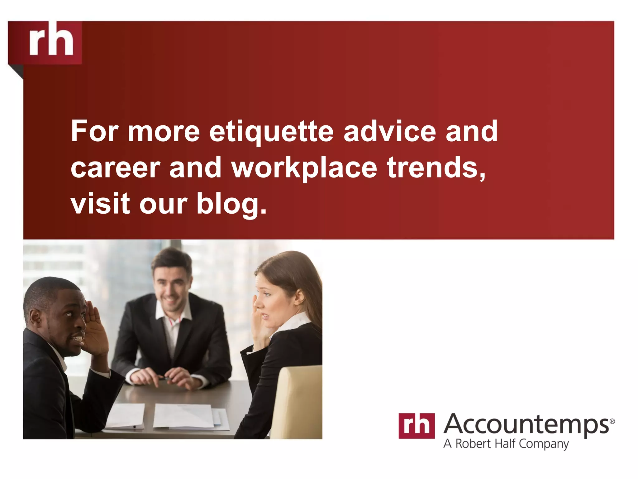 Mind Your (Workplace) Manners: Business Etiquette 101 | PDF