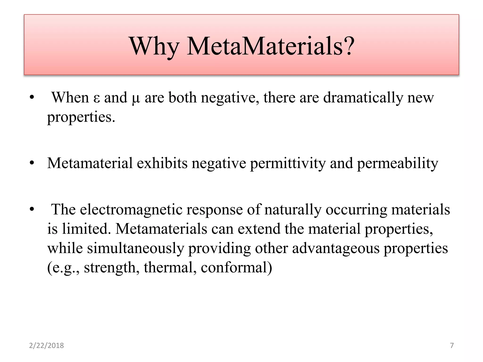 METAMATERIAL STRUCTURE FOR BANDWIDTH IMPROVEMENT | PPT