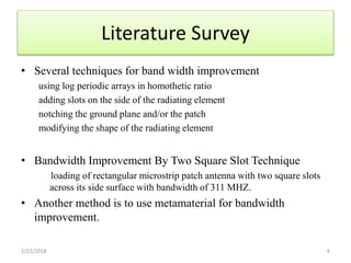 METAMATERIAL STRUCTURE FOR BANDWIDTH IMPROVEMENT | PPTX