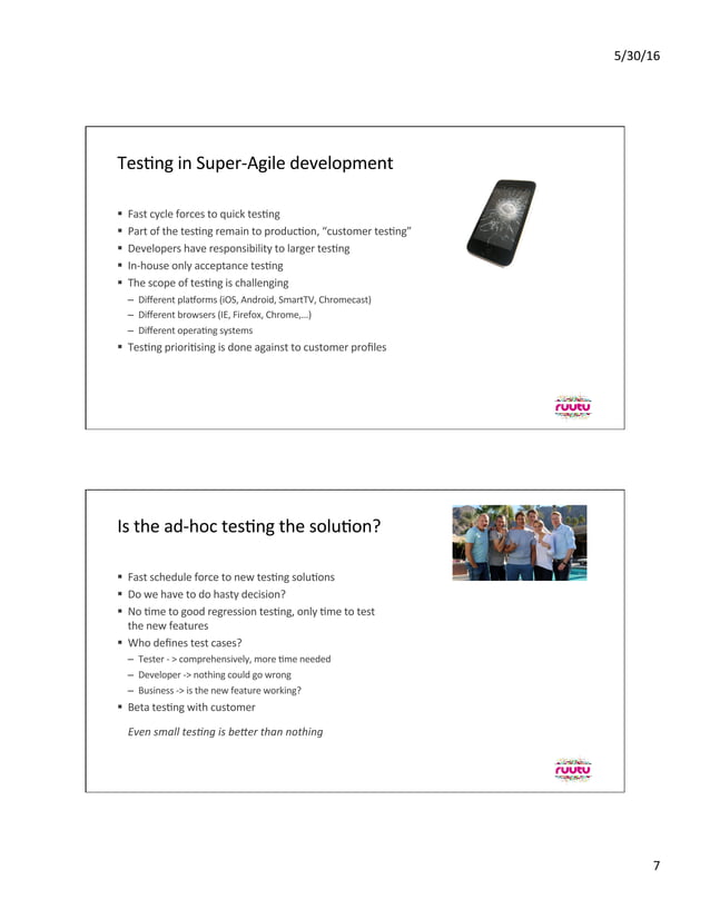 Testing in a Super-Agile Software Development Environment | PDF | Web ...