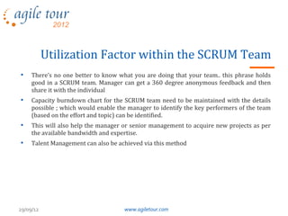 At2012 bengaluru performance_managementinscrumteams_vinodv | PDF