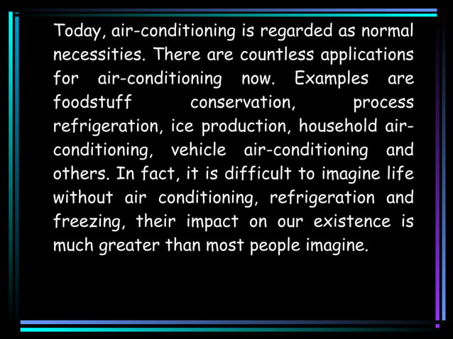 AUTOMOTIVE AIR-CONDITIONING SYSTEM | PPT | Physics | Science