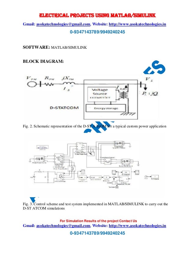 Modeling And Simulation Of A Distribution Statcom D Statcom For Pow