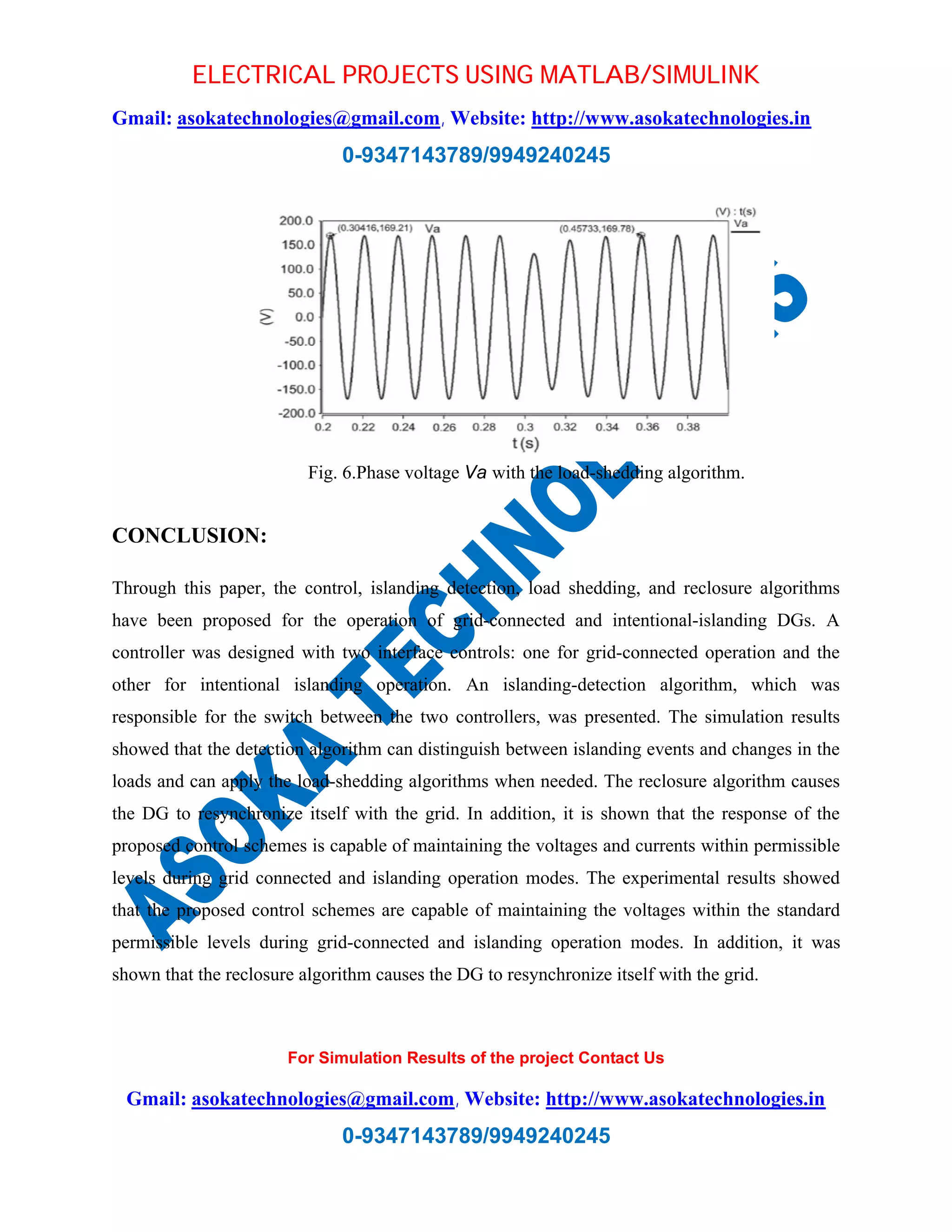 Control For Grid Connected And Intentional Islanding Operations Of
