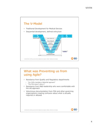 Implementing Agile in an FDA Regulated Environment | PDF