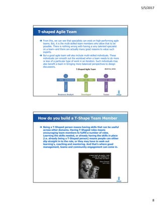 The T-Shaped Scrum Team: Get in Shape for Your Future | PDF