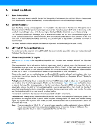At42 qt1010 datasheet | PDF