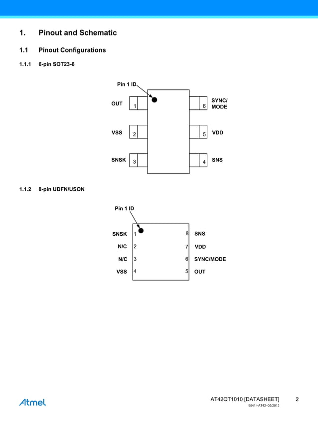 At42 qt1010 datasheet | PDF
