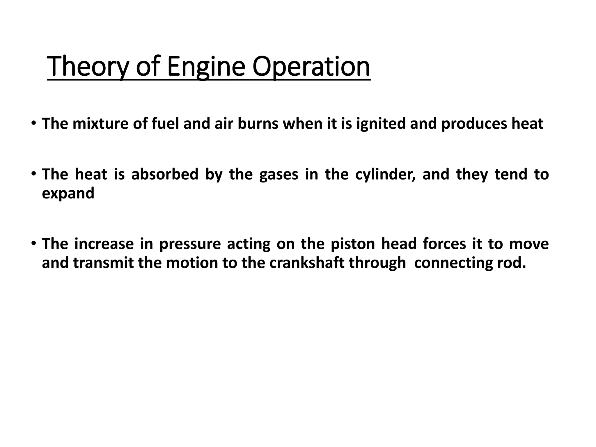 Introduction to Spark ignition four stroke engine | PPTX
