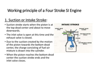 Introduction to Spark ignition four stroke engine | PPTX