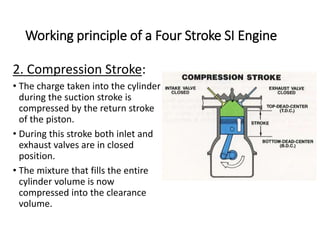 Introduction to Spark ignition four stroke engine | PPTX
