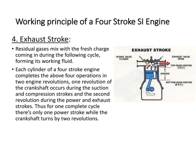 Introduction to Spark ignition four stroke engine | PPTX