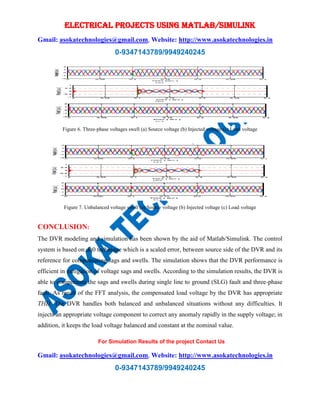 COMPENSATION OF SAGS AND SWELLS VOLTAGE USING DYNAMIC VOLTAGE RESTORER ...