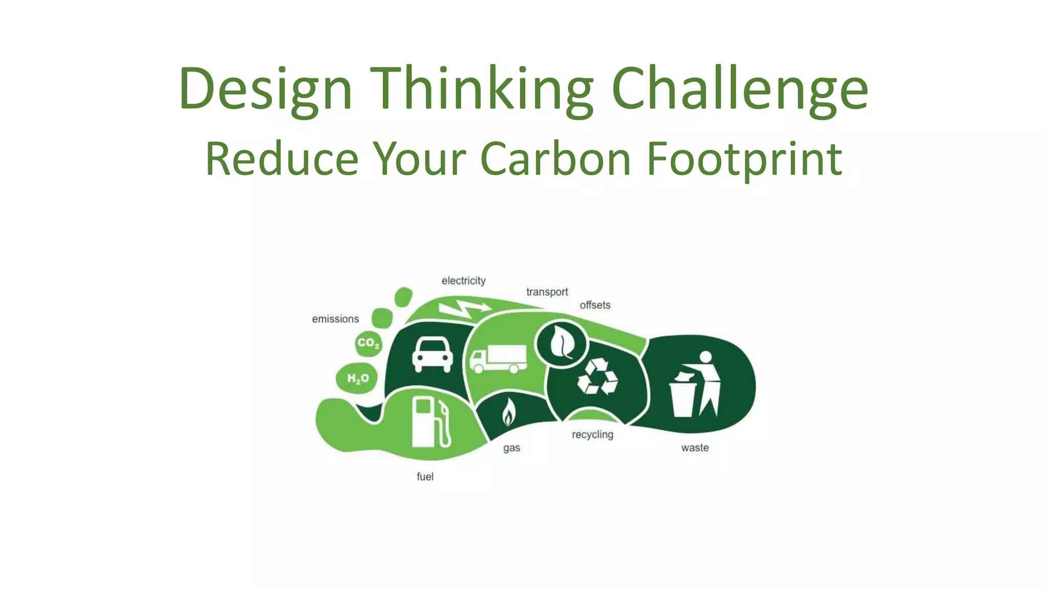 Design Thinking: Reduce Your Carbon Footprint | PPTX