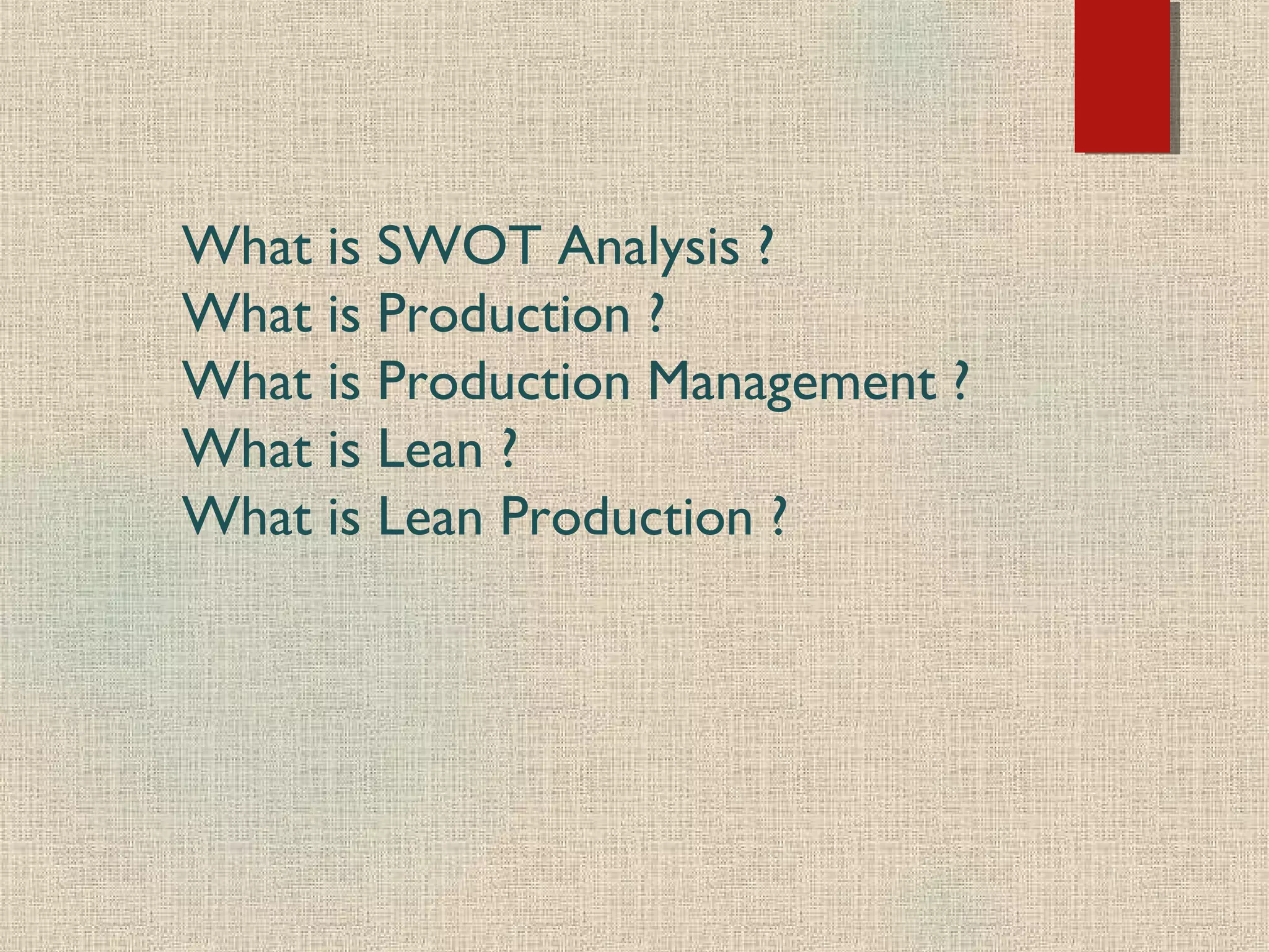 What is SWOT Analysis ? | PPT