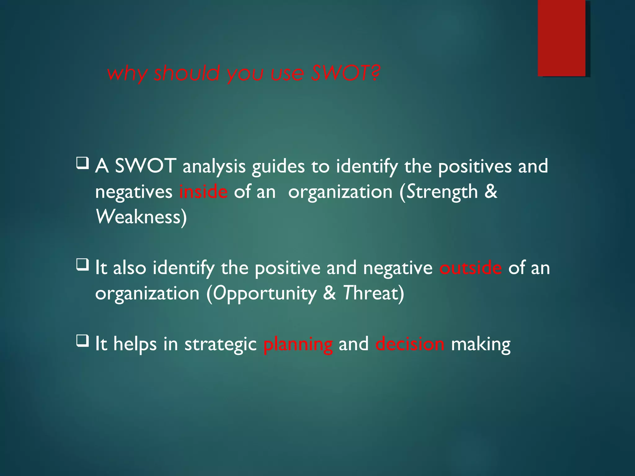 What is SWOT Analysis ? | PPT