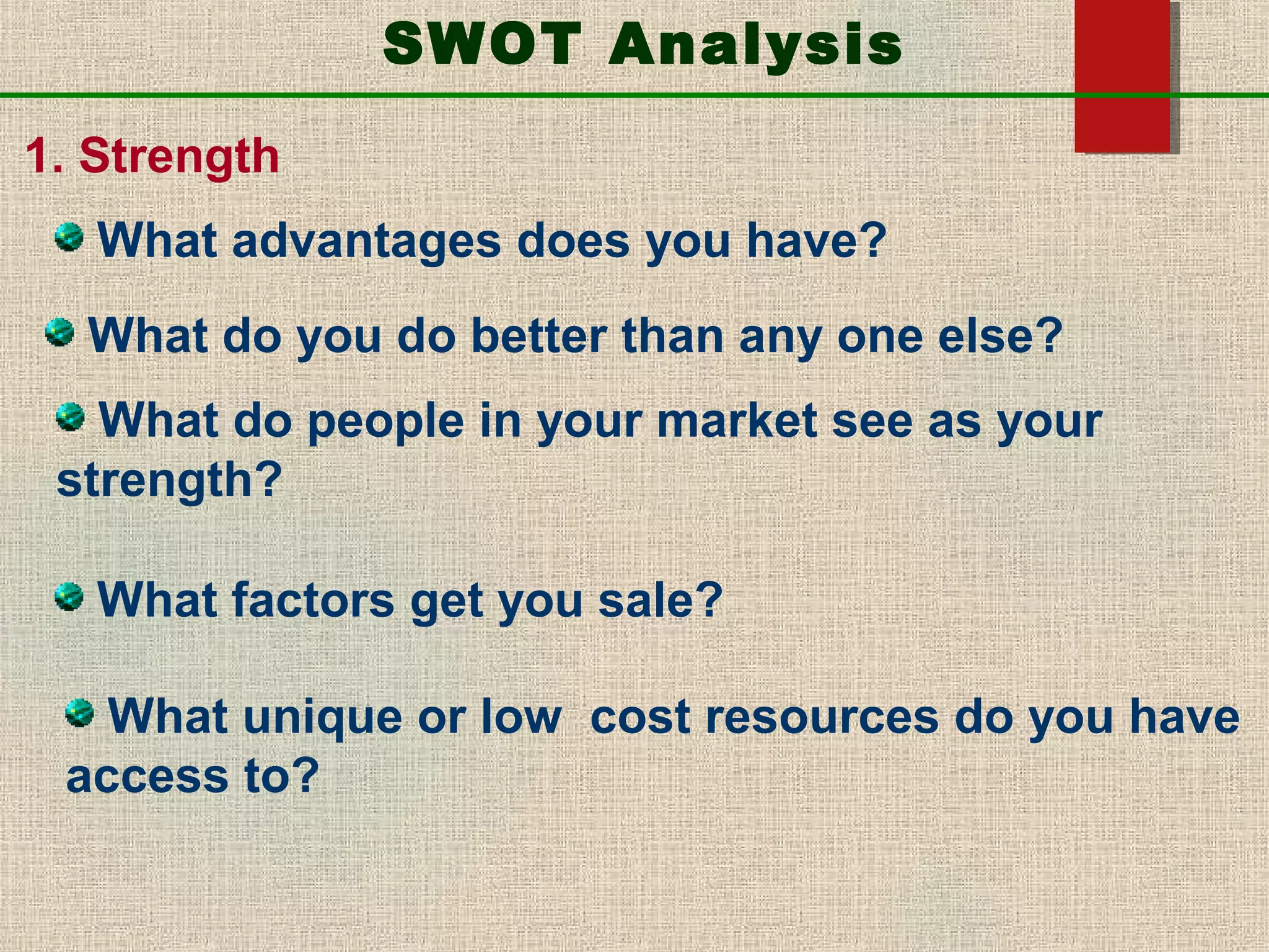 What is SWOT Analysis ? | PPT