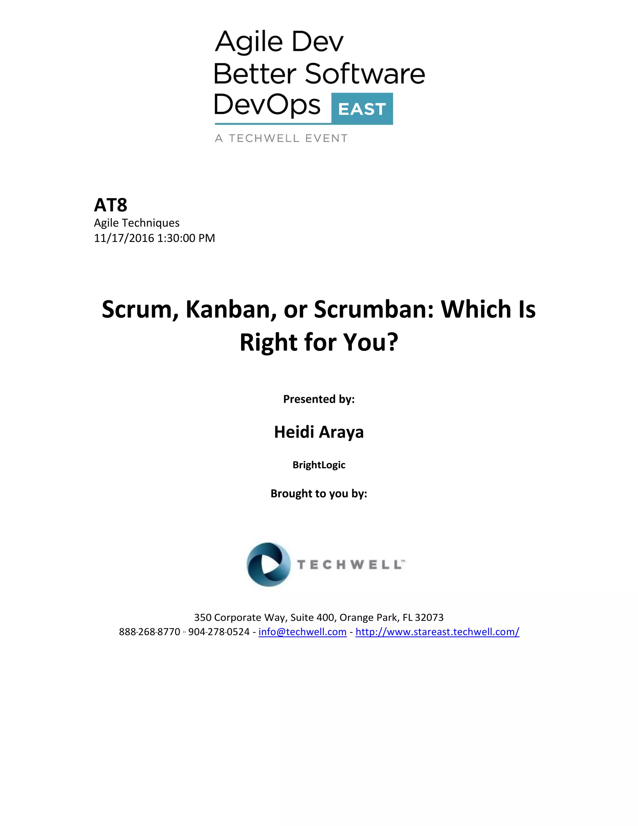 Scrum, Kanban, or Scrumban: Which Is Right for You? | PDF