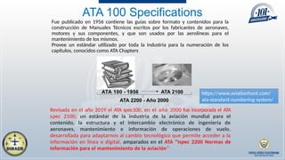 Codificación ATA 100 en la aviación mundial | PPTX
