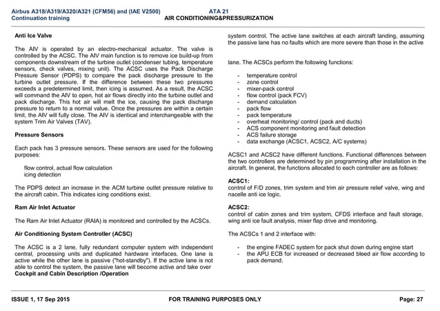 ATA 21 AIR CONDITIONING FOR AIRBUS 320.pdf | Aviation Industry | Industries