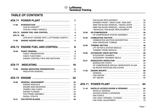 ATA_71_ENGINE_CFM56_5A.manual de motor.pdf | Aviation Industry | Industries